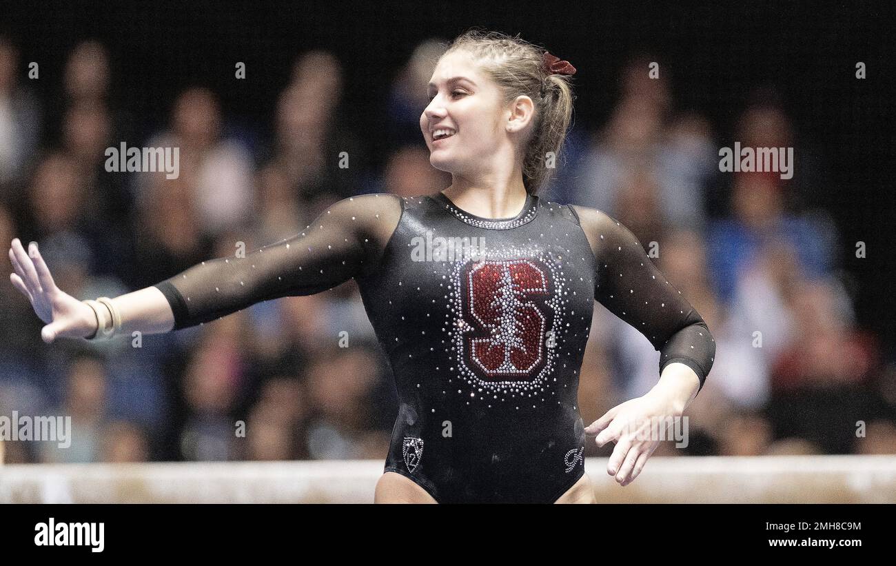 Stanford's Rachel Flam during an NCAA gymnastics meet on Saturday, Jan ...