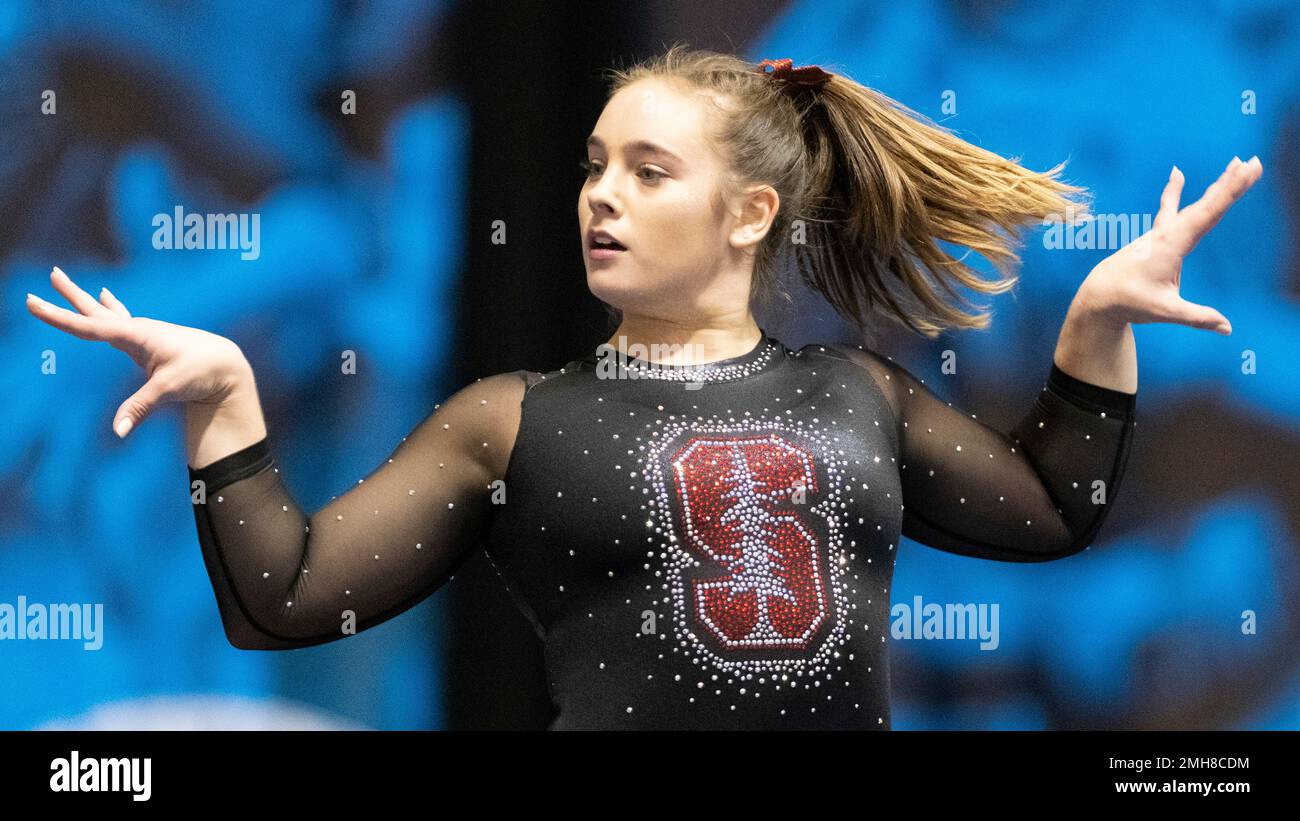 Stanford's Chloe Widner during an NCAA gymnastics meet on Saturday, Jan ...
