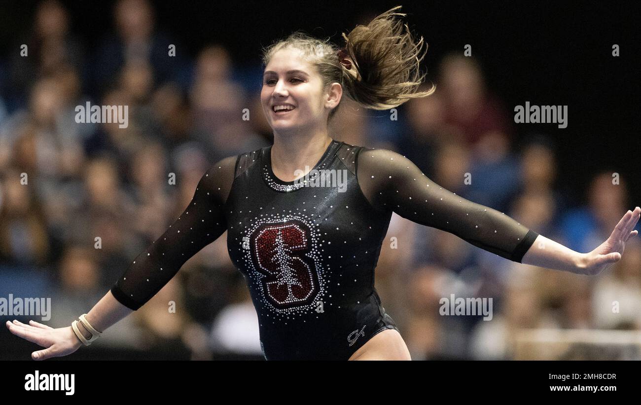 Stanford's Rachel Flam during an NCAA gymnastics meet on Saturday, Jan ...