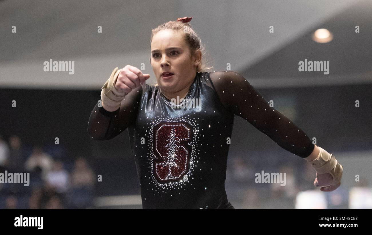 Stanford's Rachel Flam during an NCAA gymnastics meet on Saturday, Jan ...