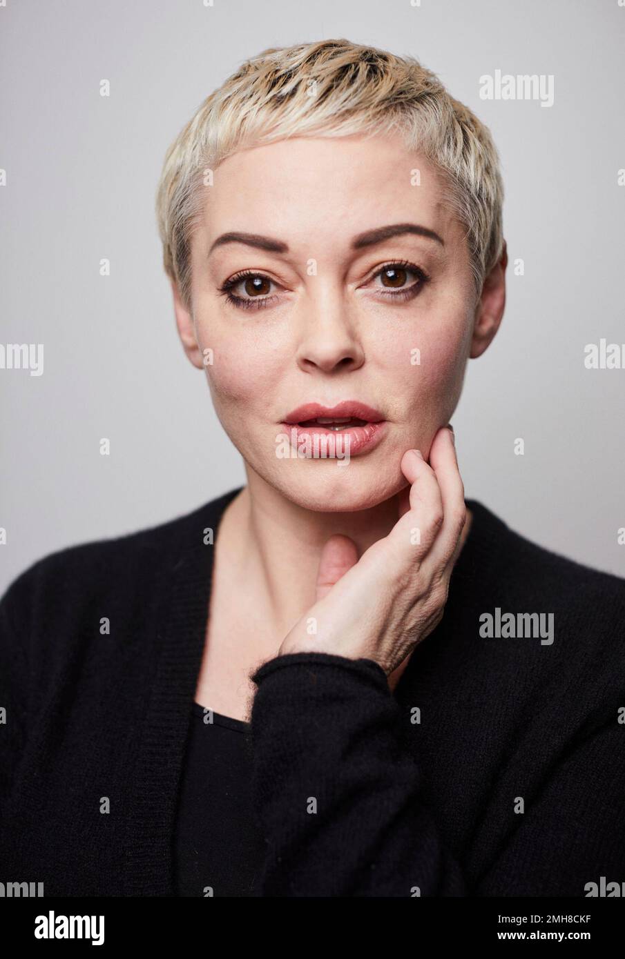 In this Friday, January 3, 2020 photo, Rose McGowan poses for a ...