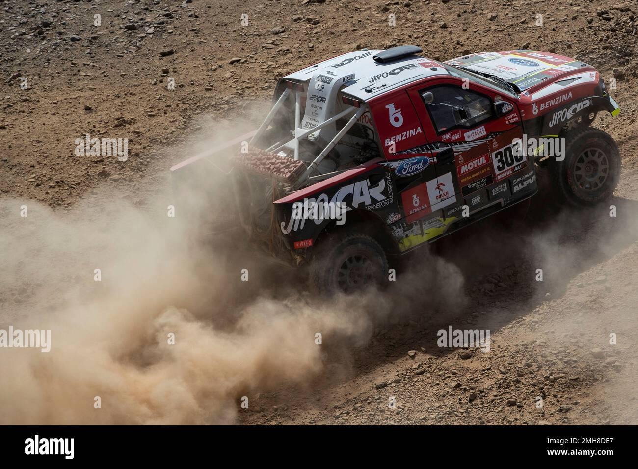 Driver Martin Prokop, of Czech Republic, and co-driver Viktor Chytka ...