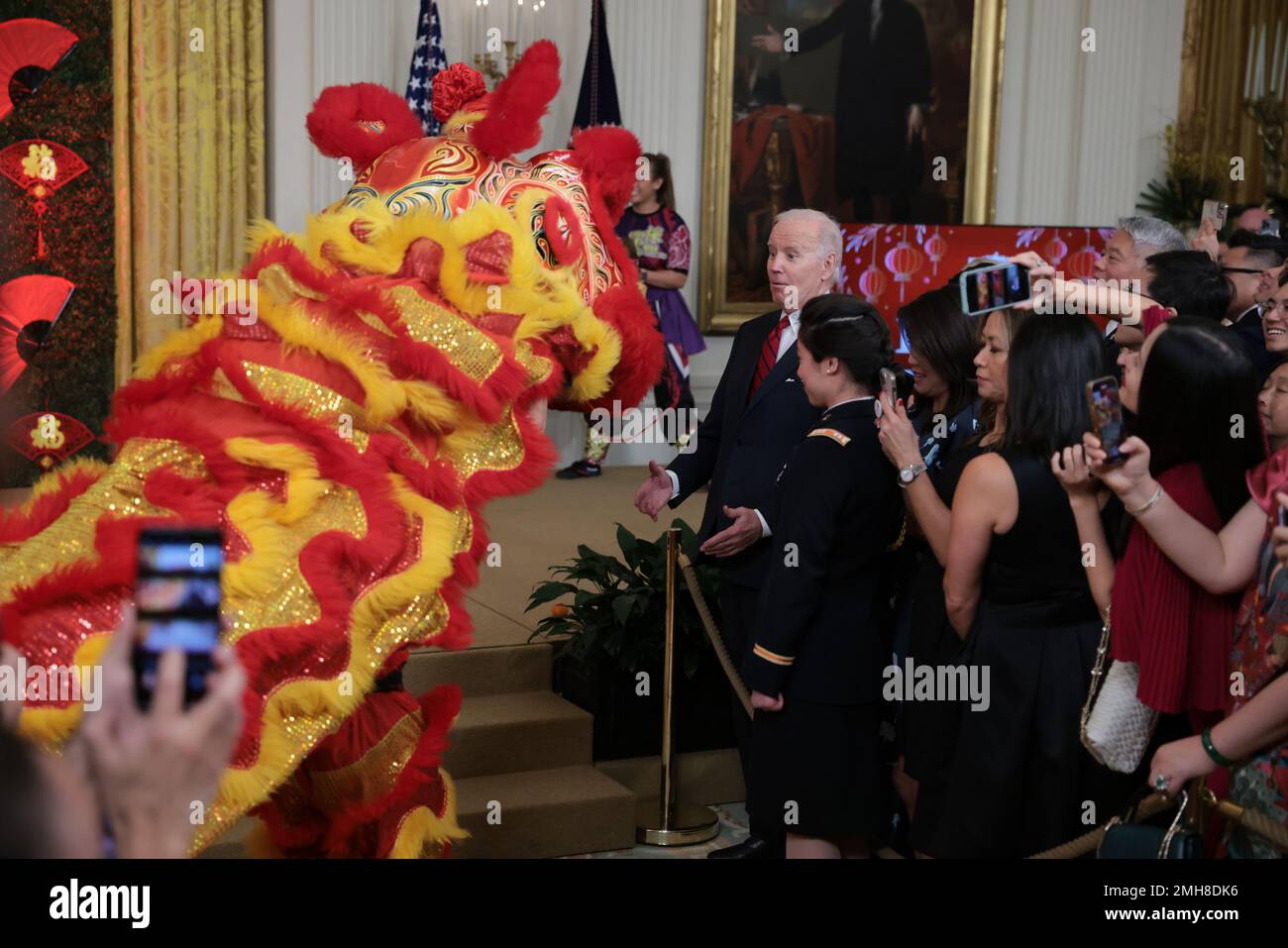 New York, USA. 26th Jan, 2023. U.S. President Joe Biden watches as ...