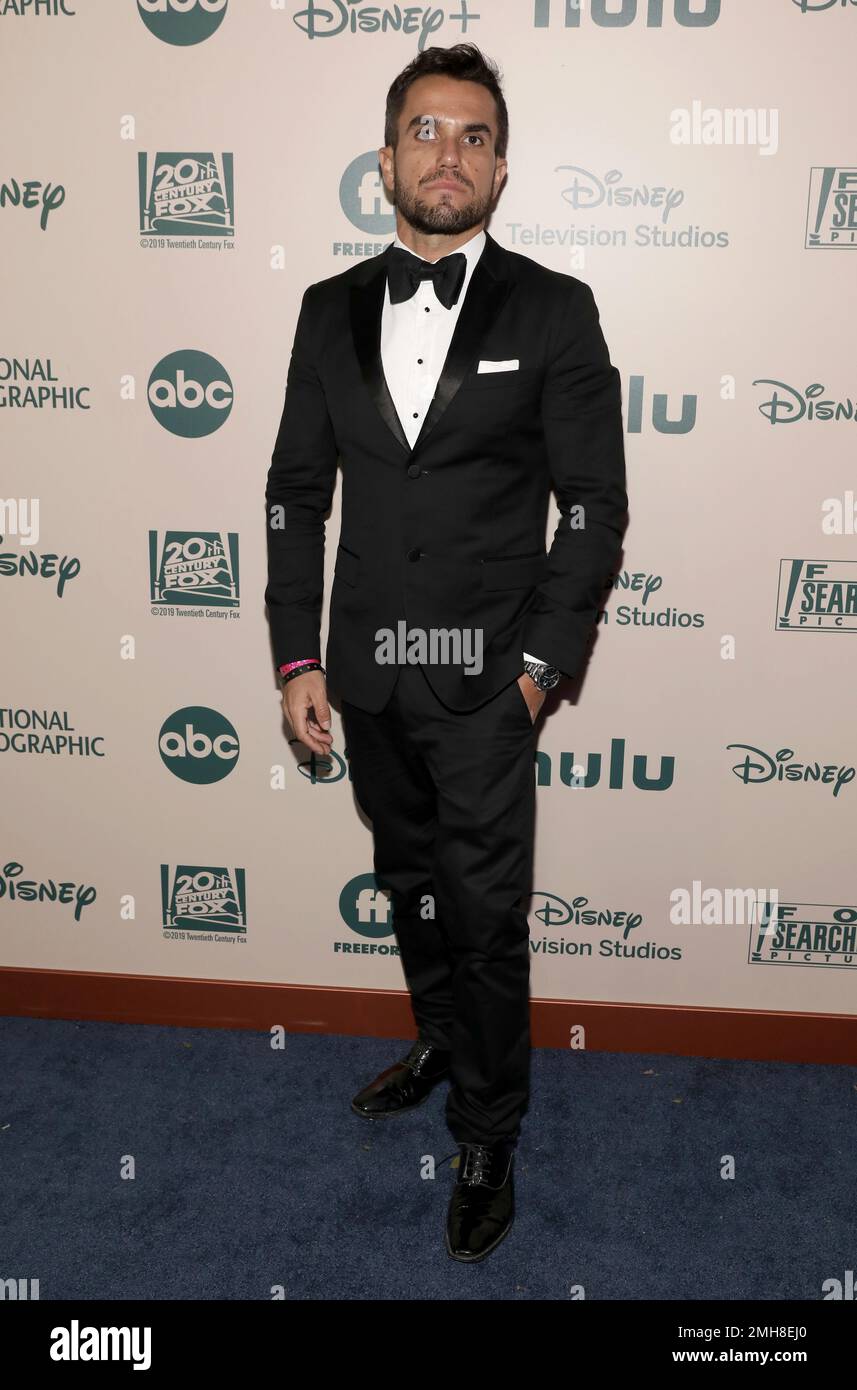 Alex Berke arrives at the FX and Disney Golden Globes afterparty at the ...
