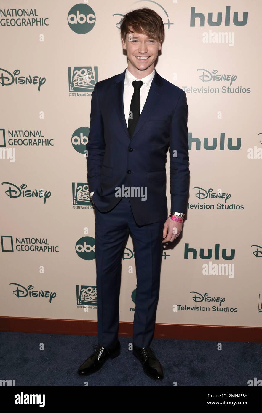 Calum Worthy arrives at the FX and Disney Golden Globes afterparty at ...