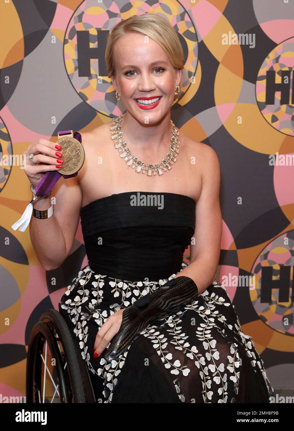 Mallory Weggemann arrives at the HBO Golden Globes afterparty at the ...