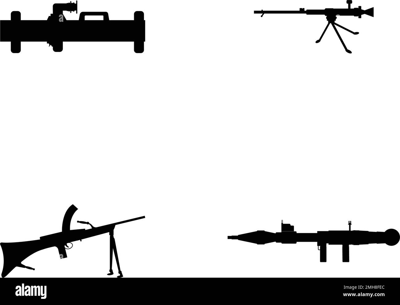 powerful pistol, gun, handgun, vector illustration Stock Vector Image ...