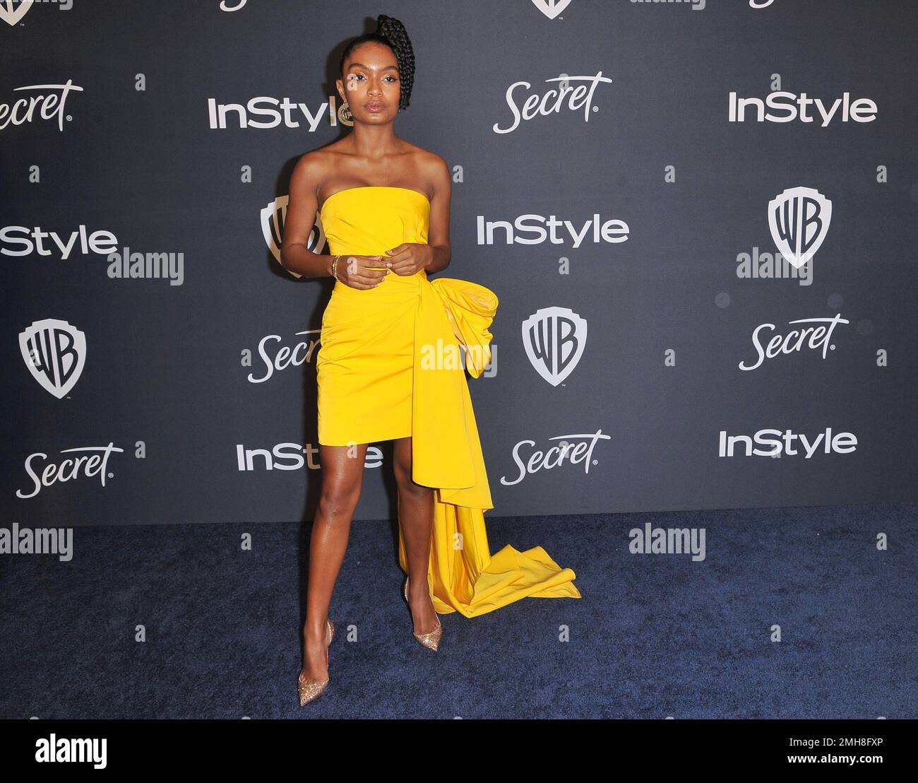 Yara Shahidi arrives at the InStyle and Warner Bros. Golden Globes ...