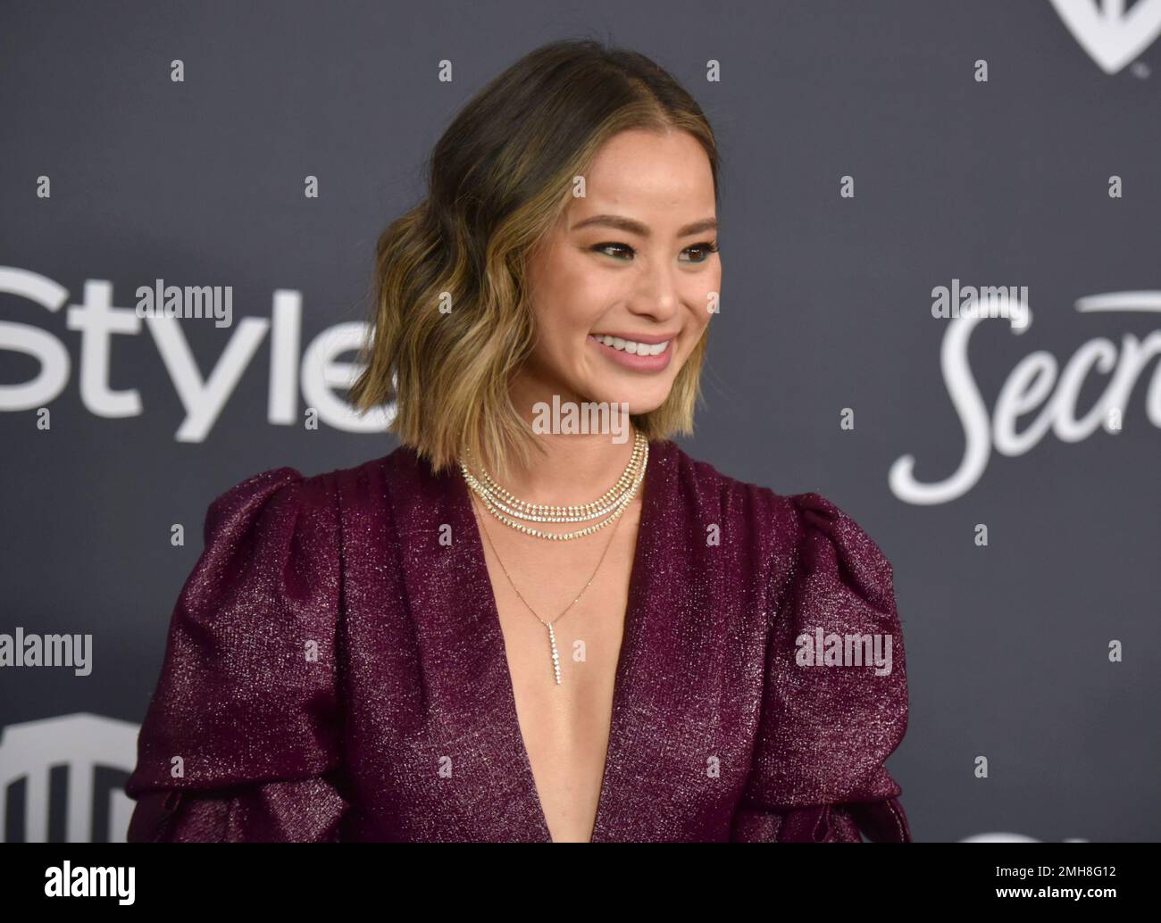 Jamie Chung arrives at the InStyle and Warner Bros. Golden Globes ...