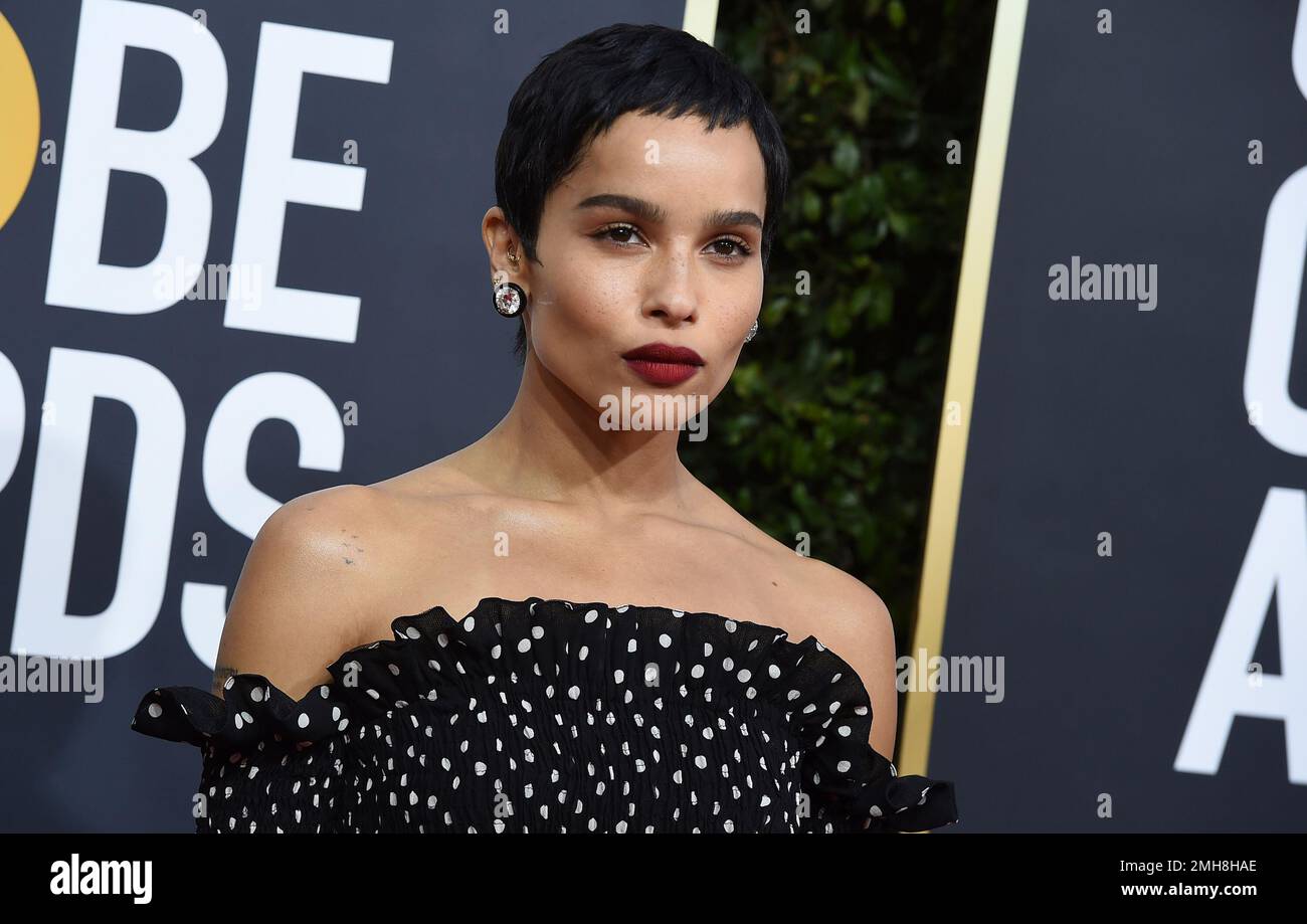Zoe Kravitz arrives at the 77th annual Golden Globe Awards at the ...