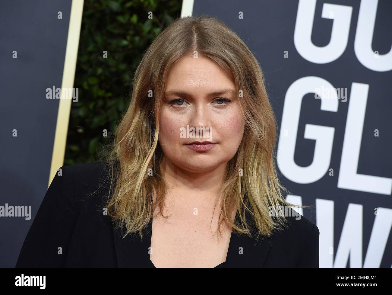 Merritt Wever arrives at the 77th annual Golden Globe Awards at the ...