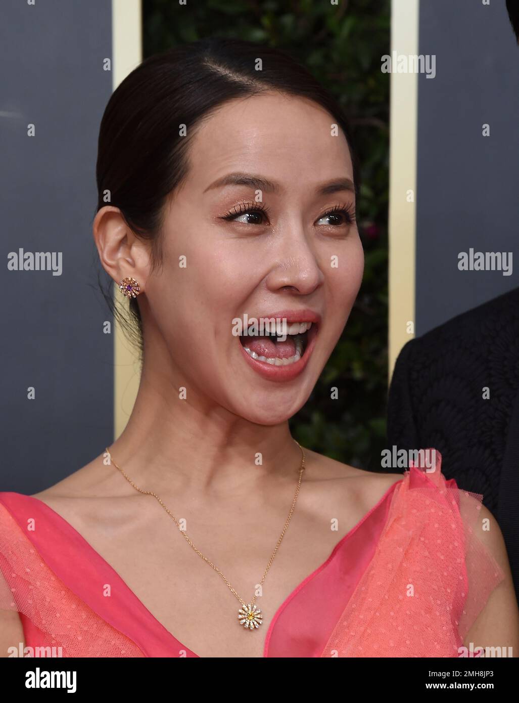 Cho Yeo-jeong arrives at the 77th annual Golden Globe Awards at the ...