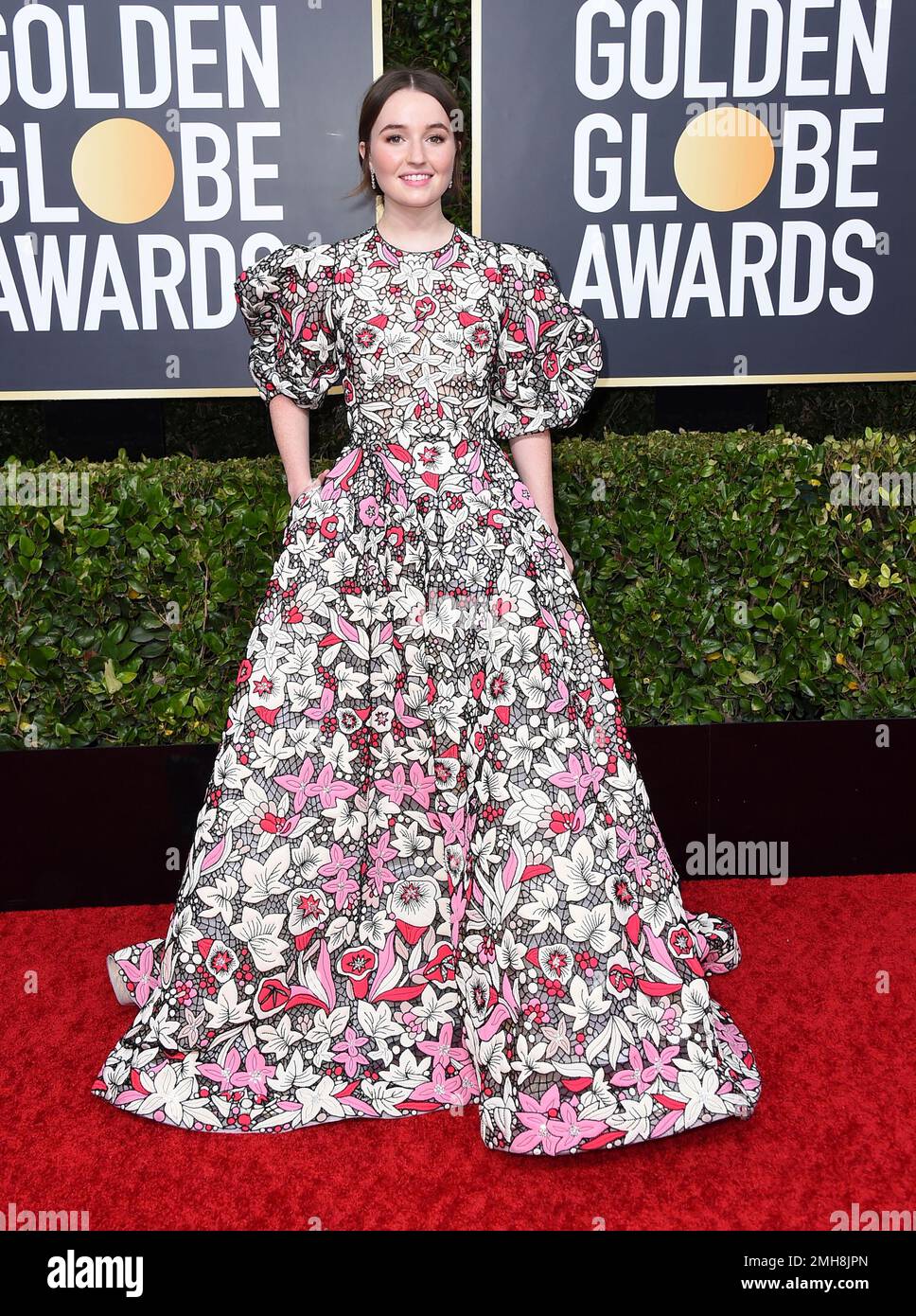 Kaitlyn Dever arrives at the 77th annual Golden Globe Awards at the ...