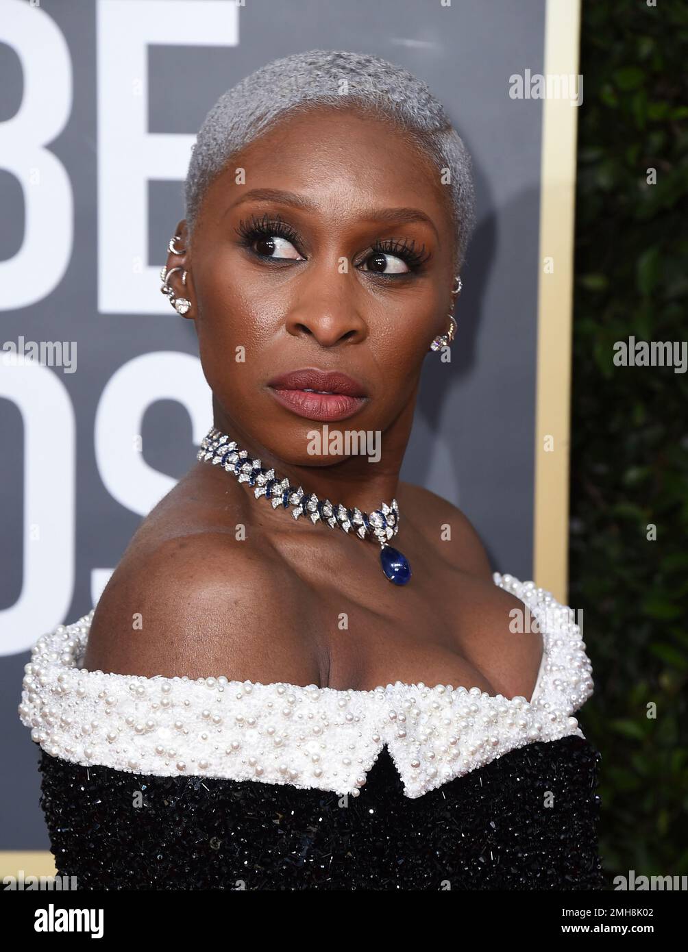 Cynthia Erivo arrives at the 77th annual Golden Globe Awards at the ...