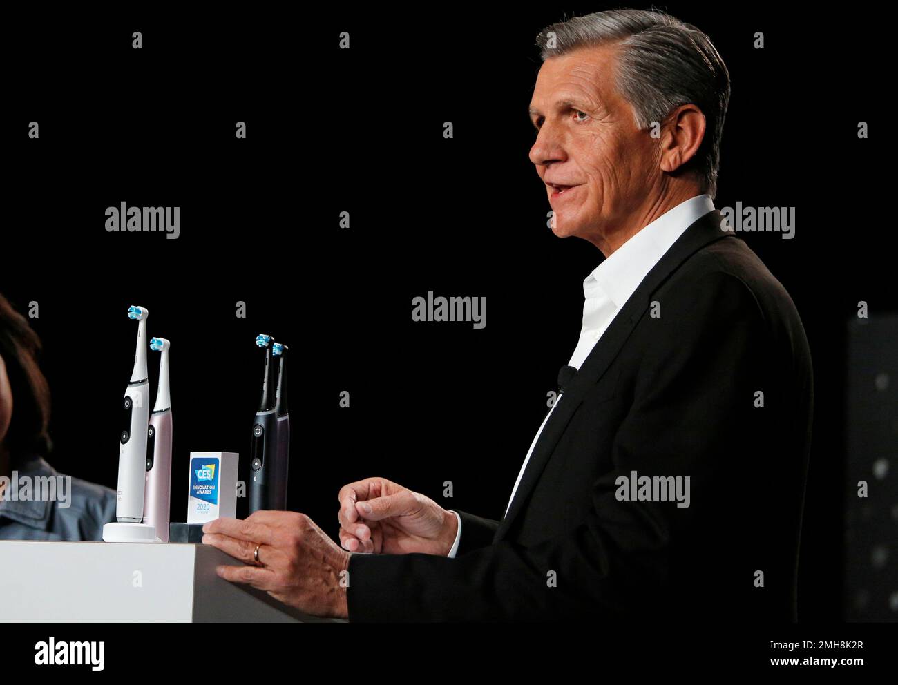 Procter & Gamble Chief Brand Officer Marc Pritchard talks about the Oral B iO smart toothbrush ...