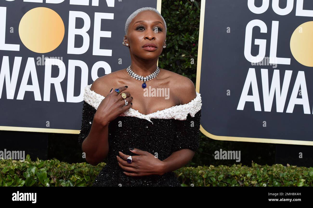 Cynthia Erivo arrives at the 77th annual Golden Globe Awards at the ...