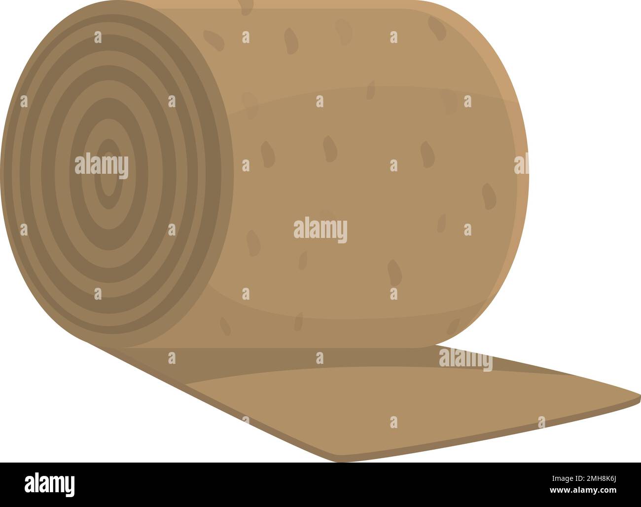 Jute roll icon cartoon vector. Knot cord. Decoration sea Stock Vector ...