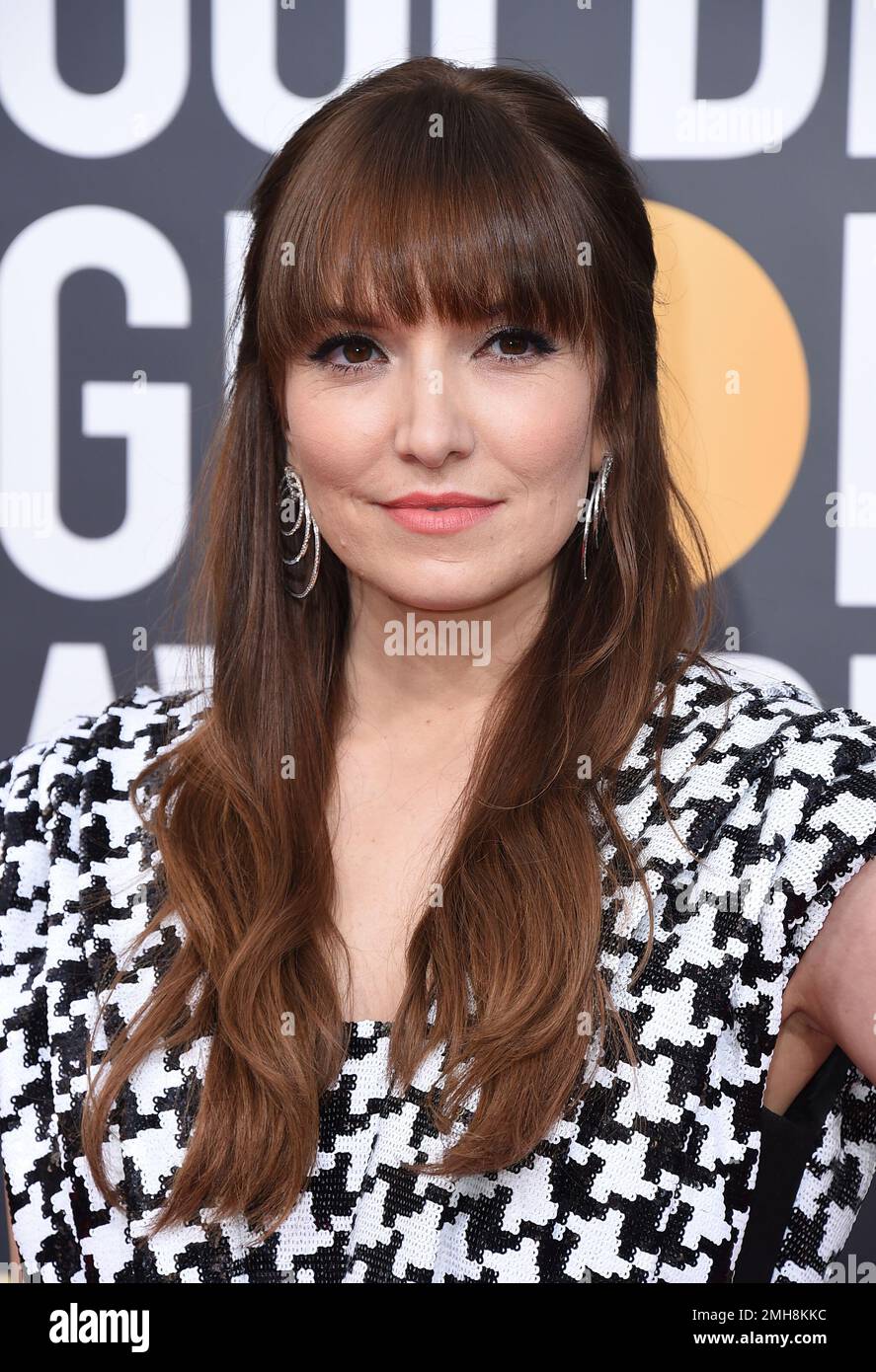 Lorene Scafaria arrives at the 77th annual Golden Globe Awards at the ...