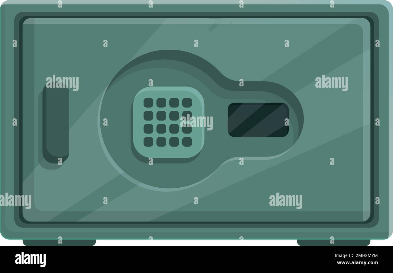 Office money box icon cartoon vector. Deposit safe. Bank finance Stock ...