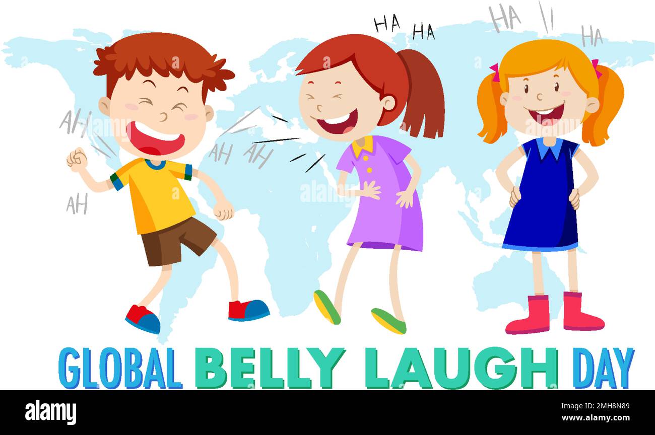 Belly laughing Stock Vector Images - Alamy
