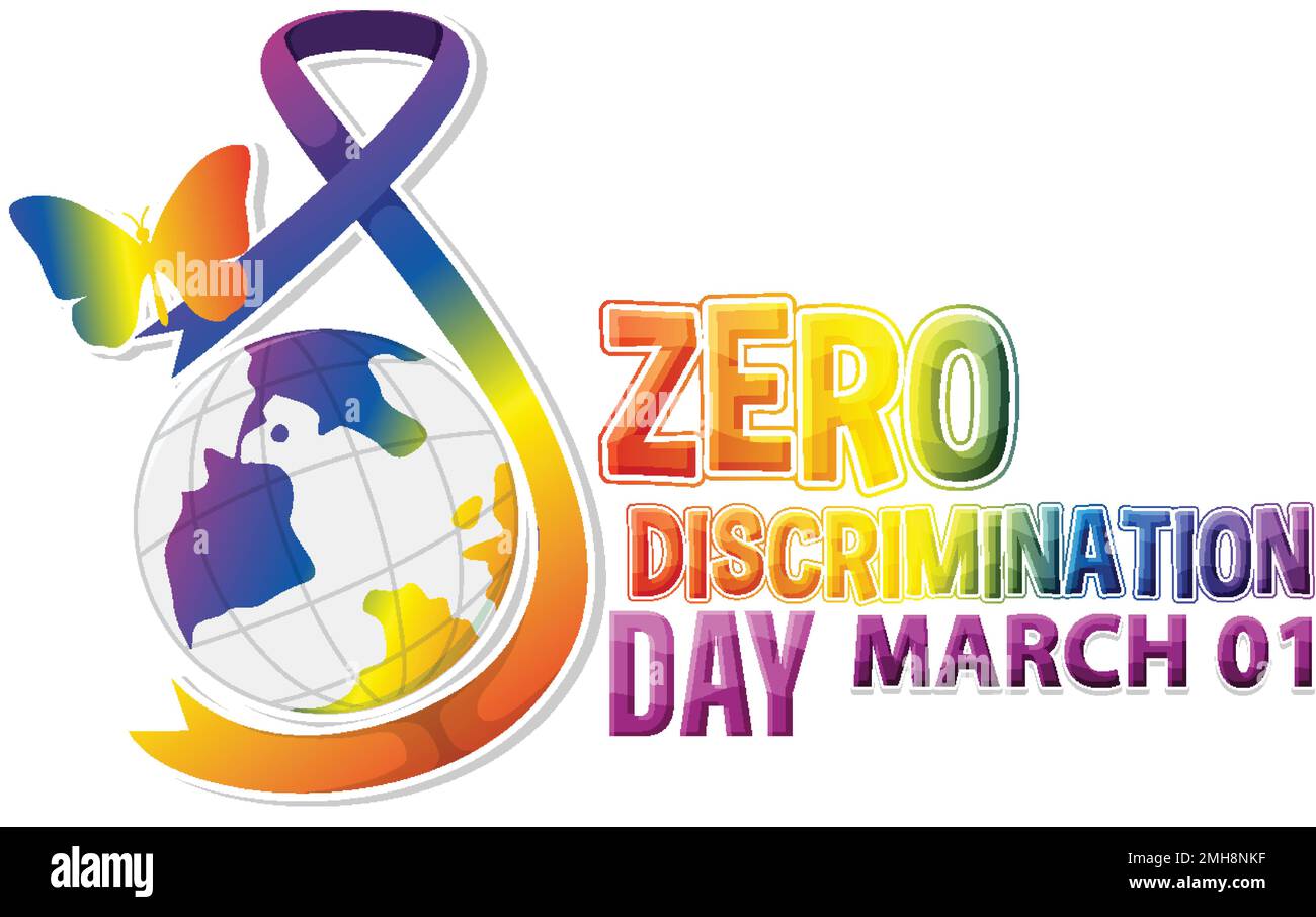 Zero discrimination day banner design illustration Stock Vector Image ...