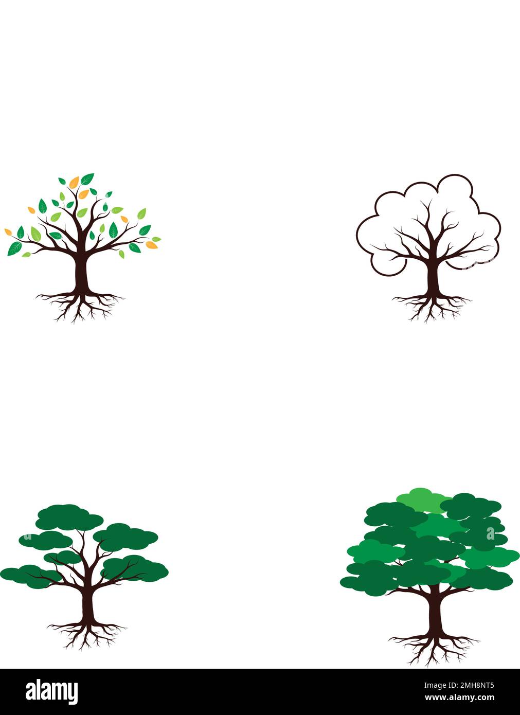 tree logo stock vektor template Stock Vector Image & Art - Alamy