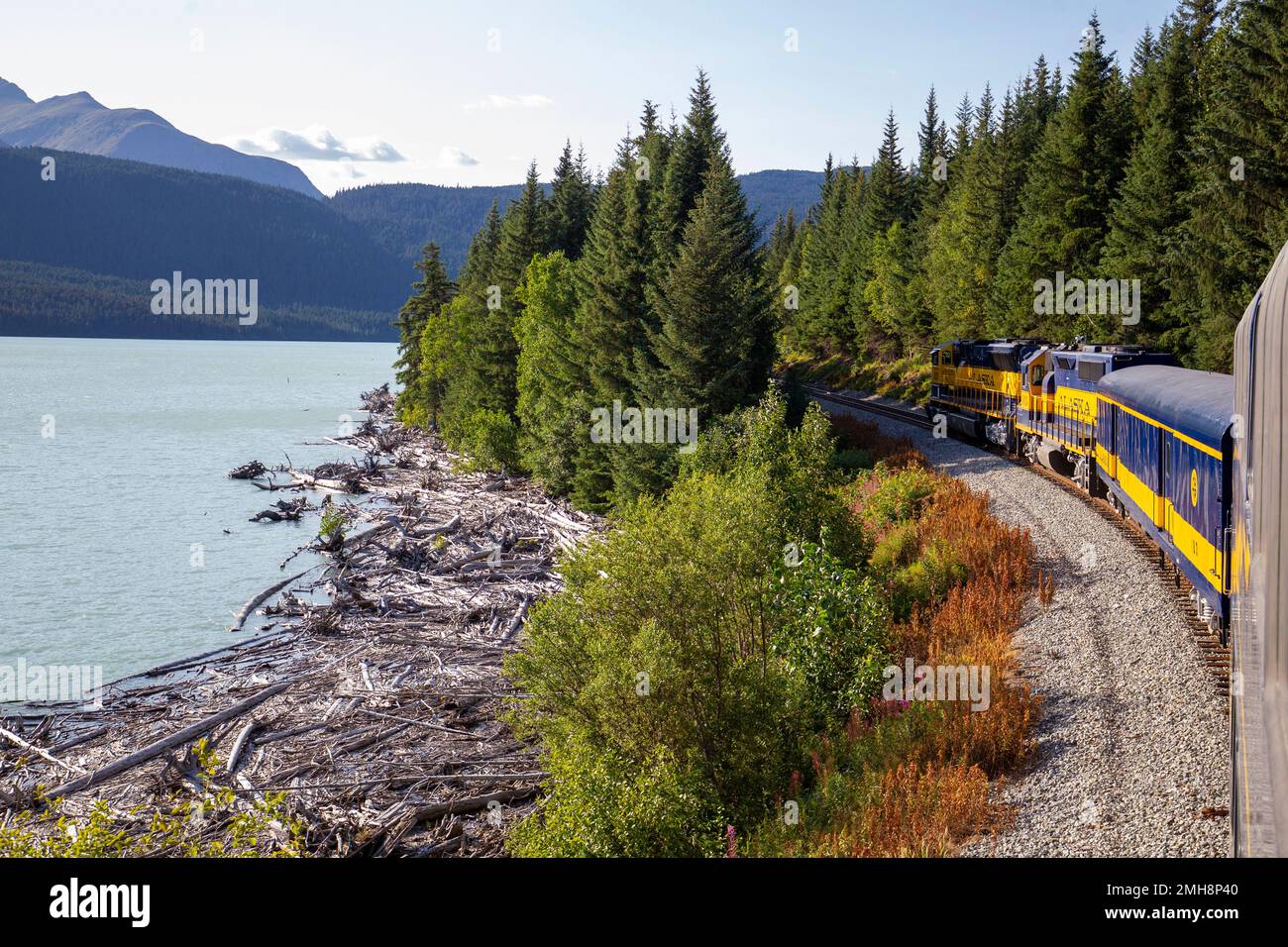 The Alaska Railroad Coastal Classic runs between Anchorage and Seward ...
