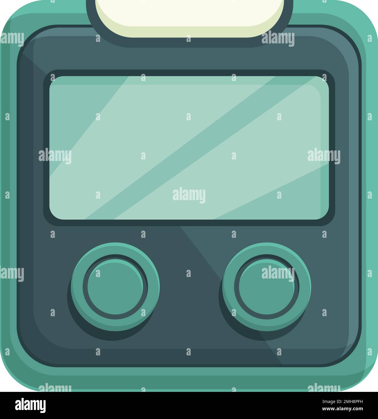 Portable gas detector icon cartoon vector. Monitor instrument. Natural ...