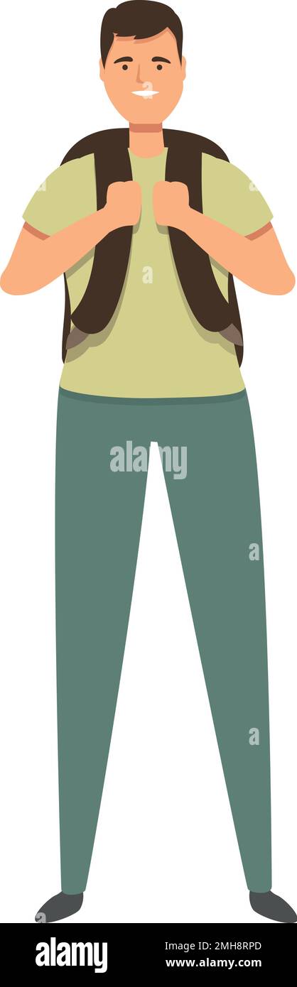 Smiling student icon cartoon vector. Teen friend. Group happy Stock ...