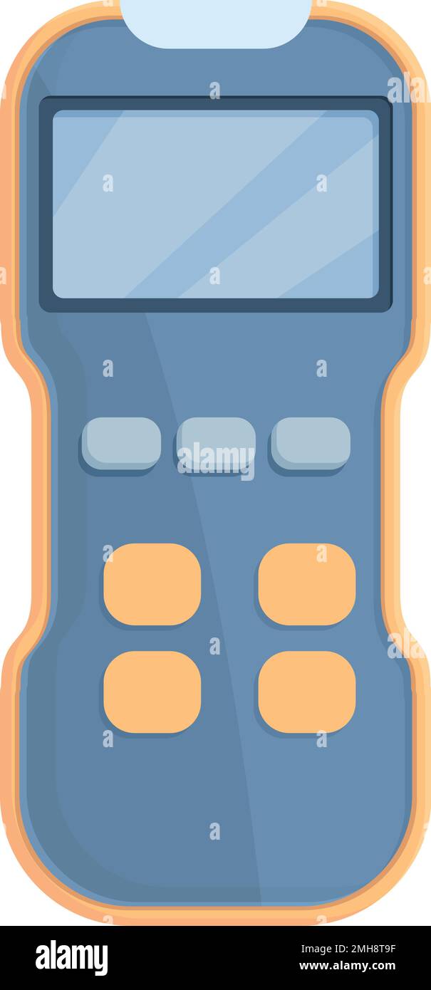 Leak gas detector icon cartoon vector. Meter monitor. Digital device ...