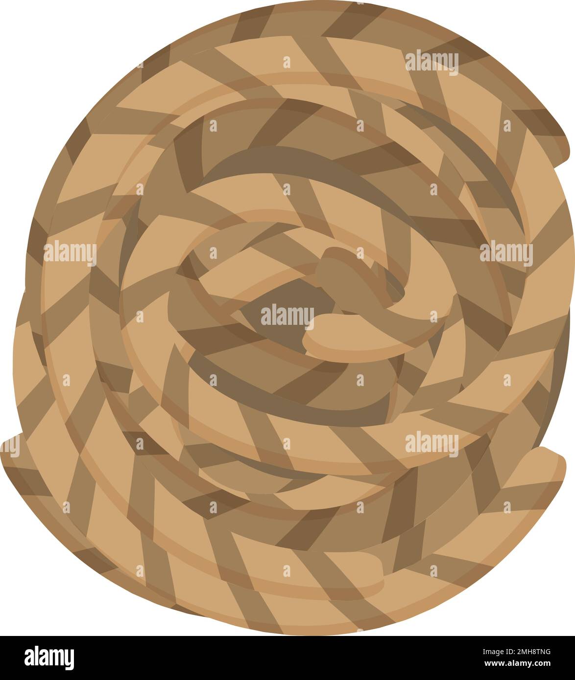 Nautical rope icon cartoon vector. Natural knot. Decoration cord Stock ...