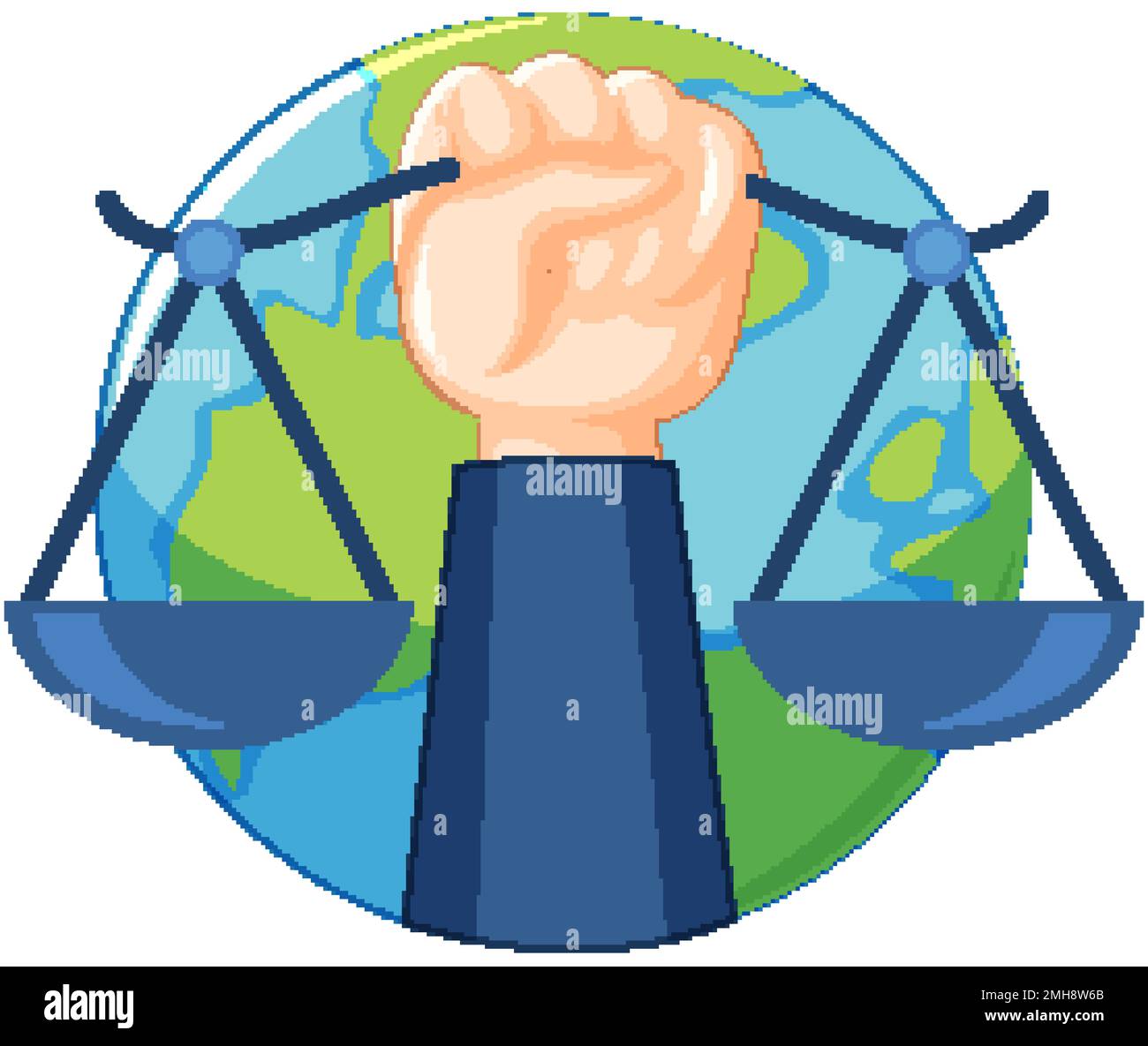 Legal justice balance scale icon illustration Stock Vector Image & Art ...