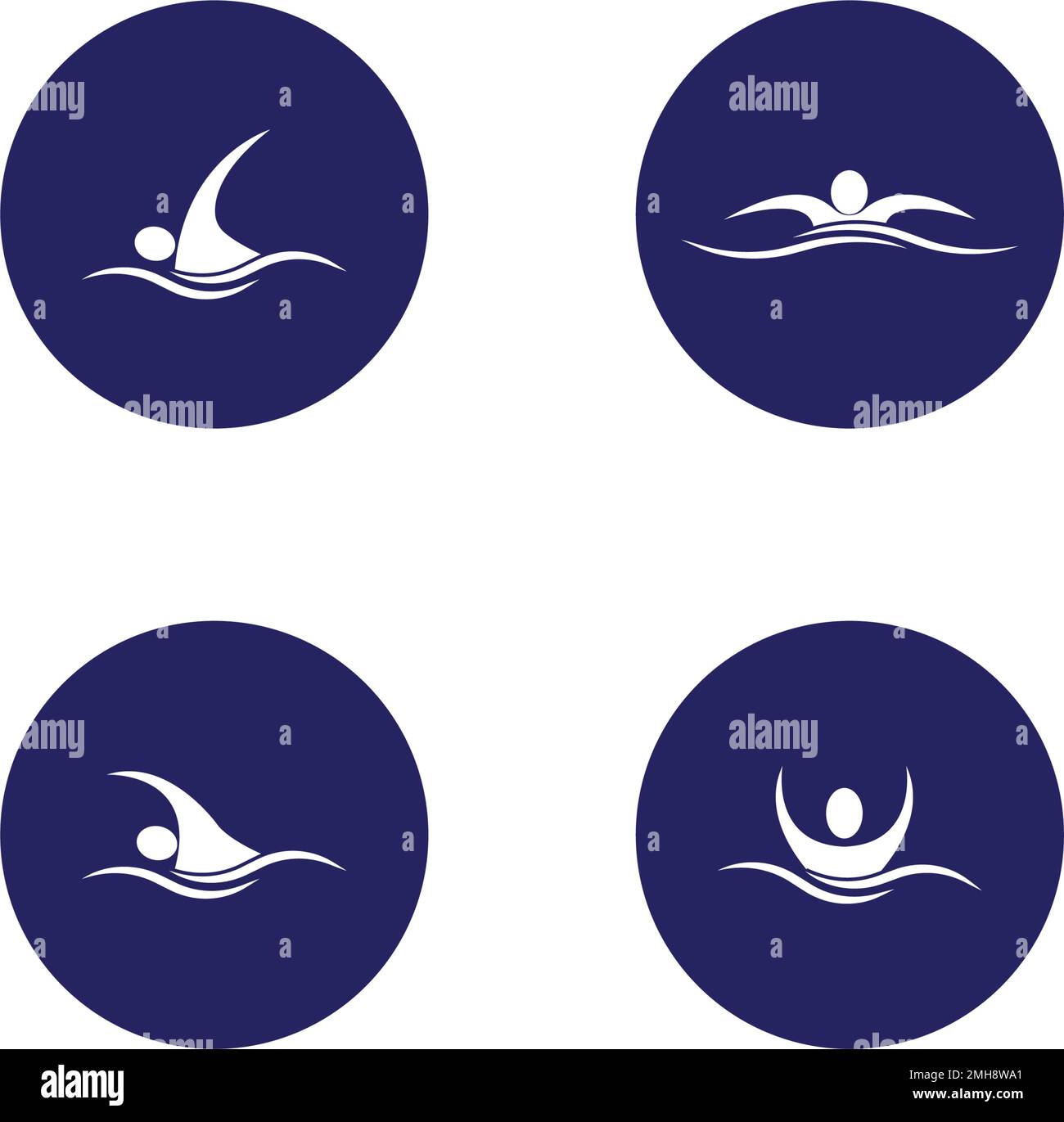 Swimming sport logo ilustration vector Stock Vector Image & Art - Alamy