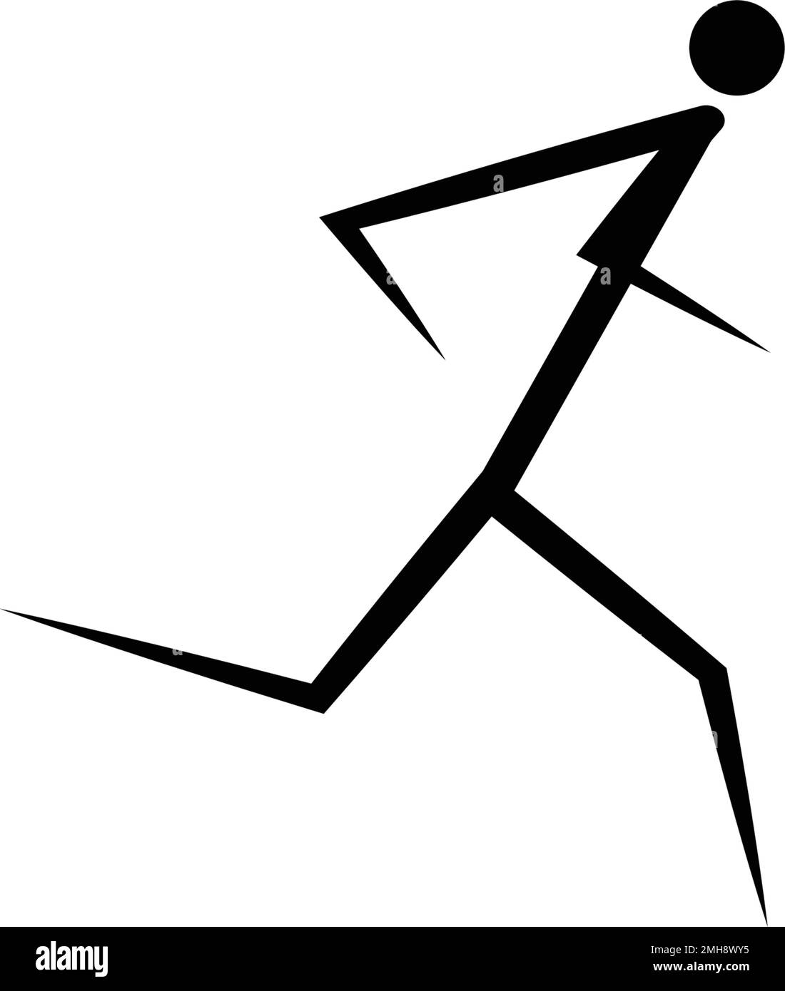 Human running vector logo template character for health Business Stock ...