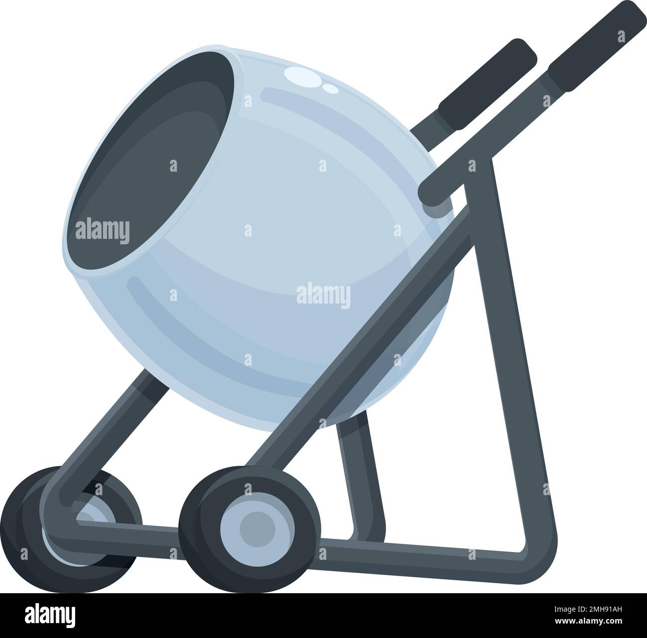 Texture mixer icon cartoon vector. Cement machine. Work tool Stock ...