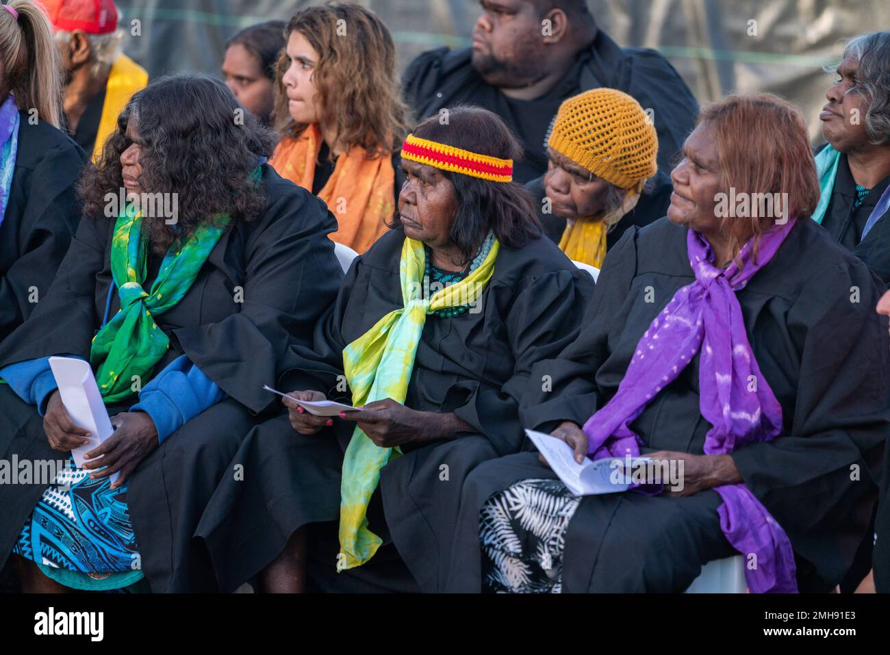 Adelaide, Australia. 26 January 2023. Aboriginal women attend the ...