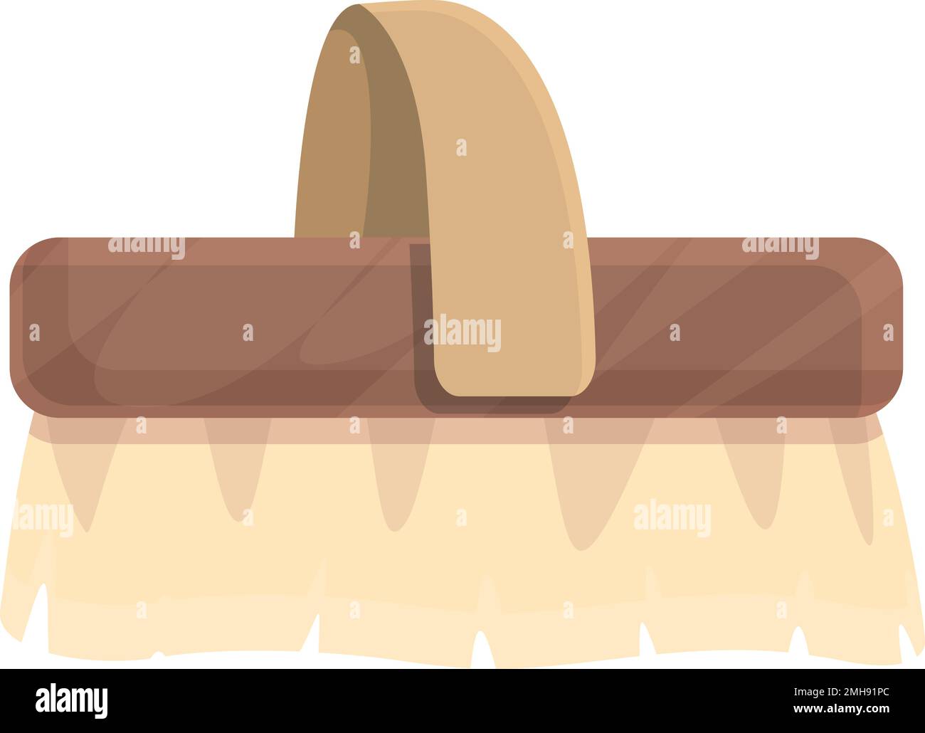 Massage brush icon cartoon vector. Wood body. Spa tool Stock Vector ...