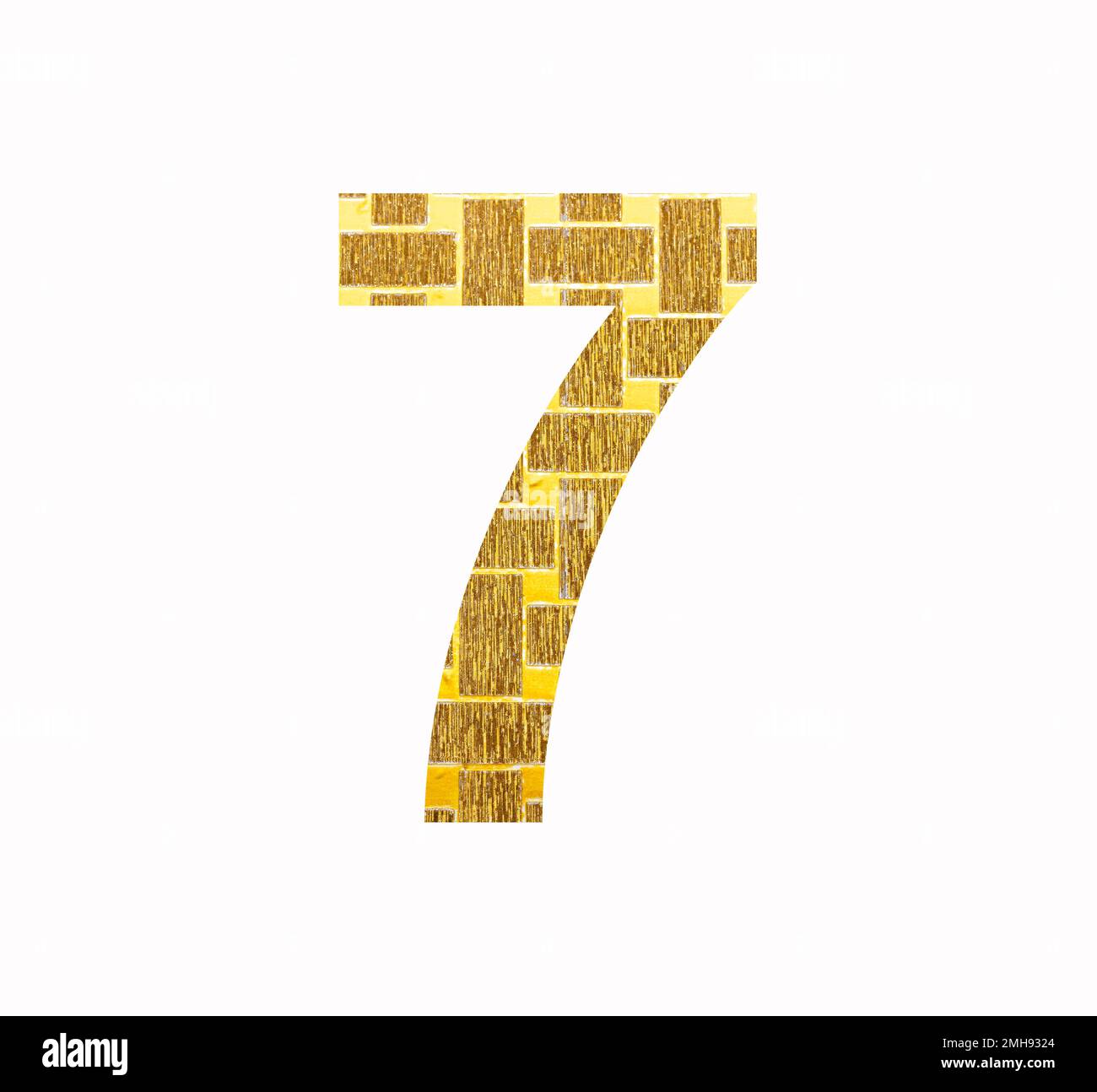 Font gold seven golden hi-res stock photography and images - Alamy