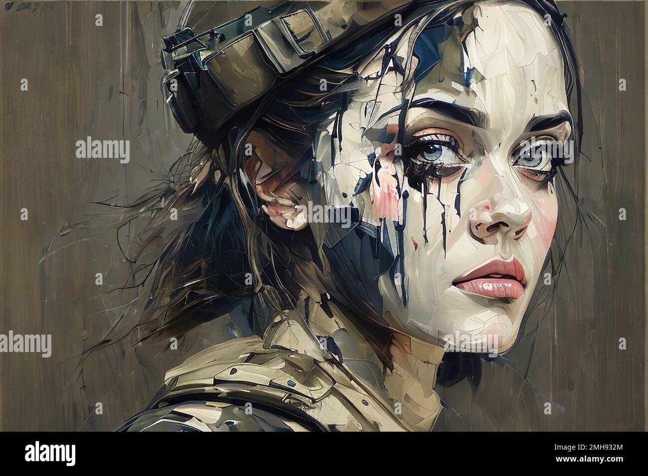 Female soldier illustration hi-res stock photography and images - Alamy