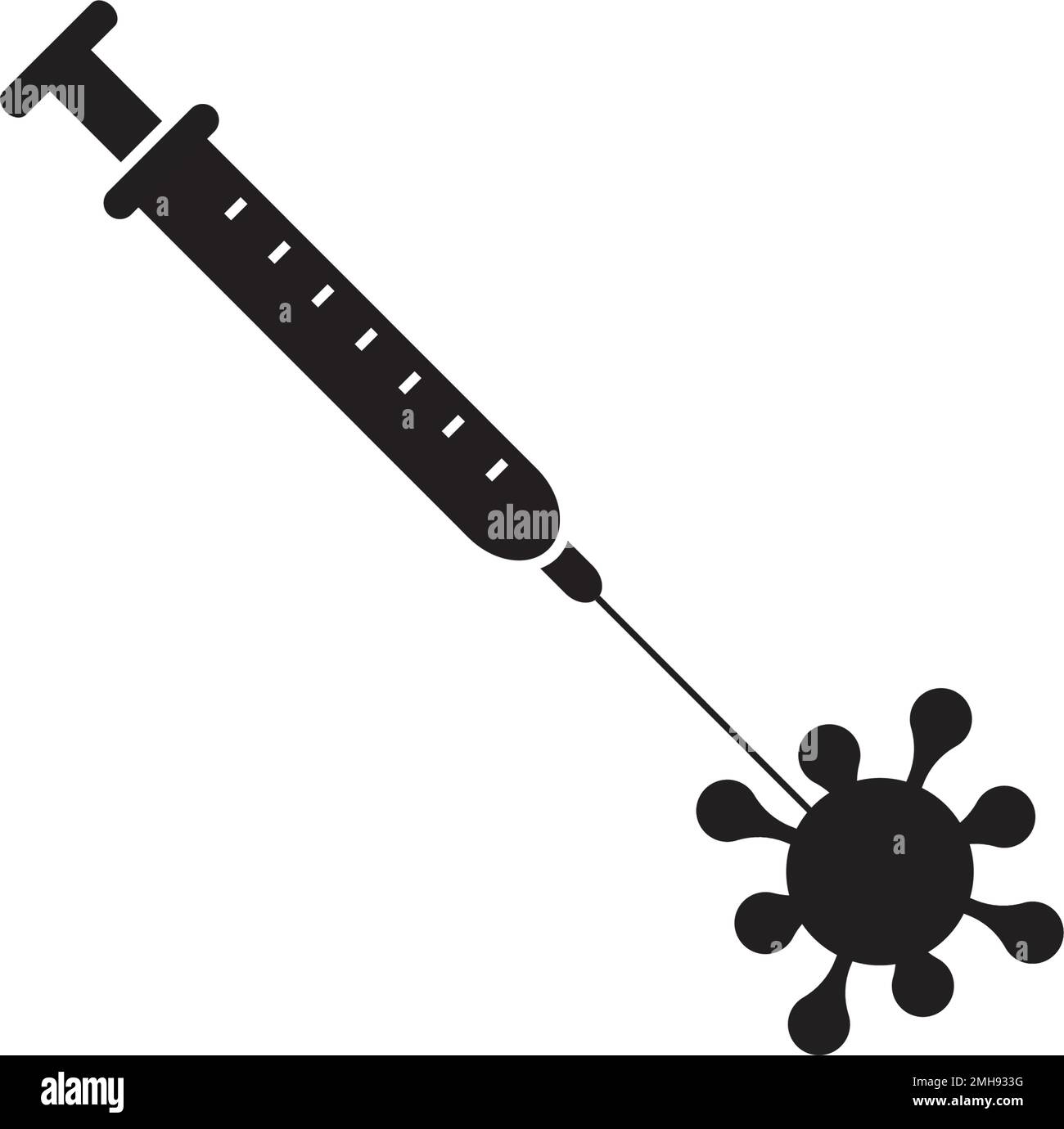 vaccine logo stock vektor template Stock Vector Image & Art - Alamy