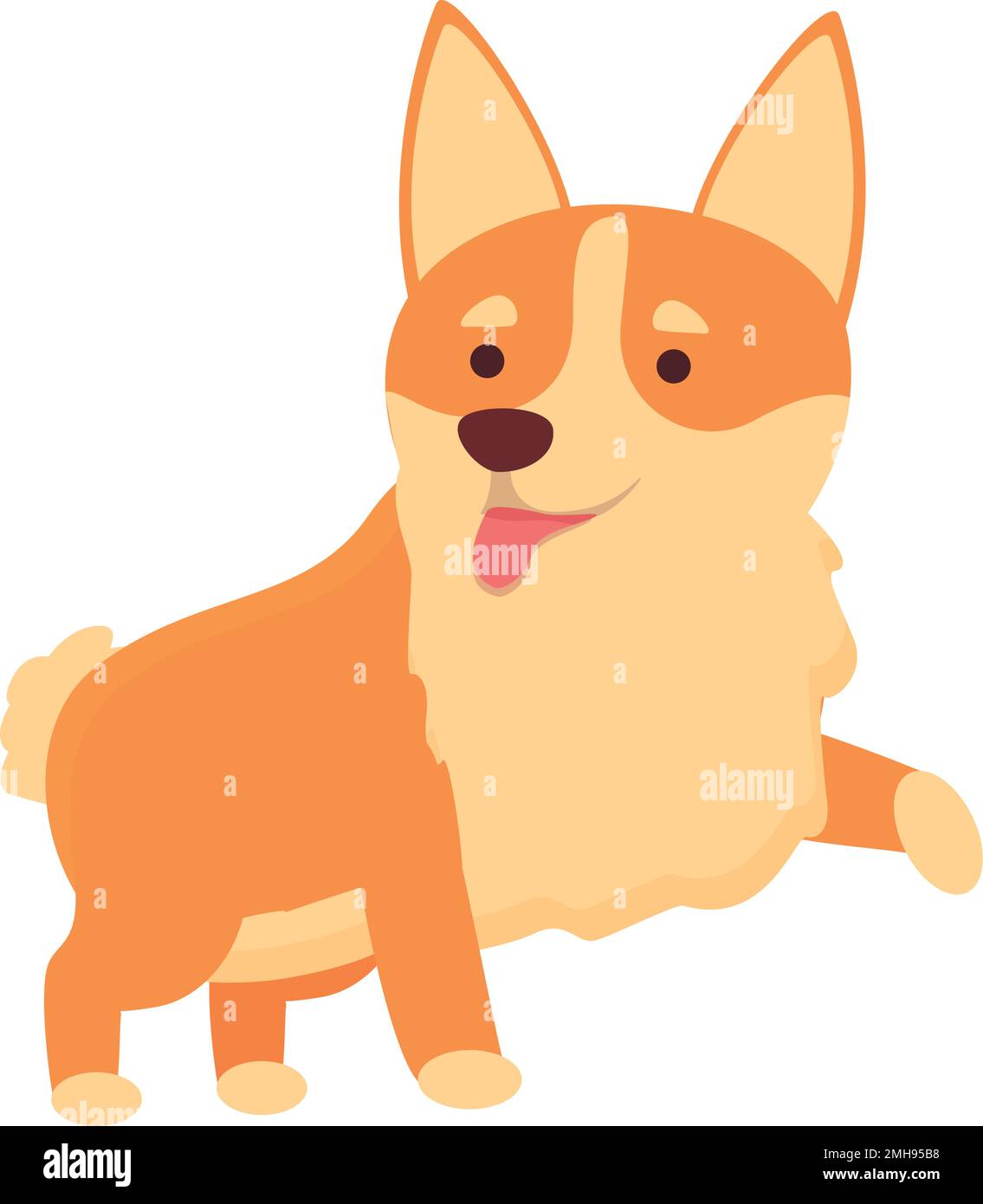 Fun corgi icon cartoon vector. Baby puppy. Animal pet Stock Vector ...