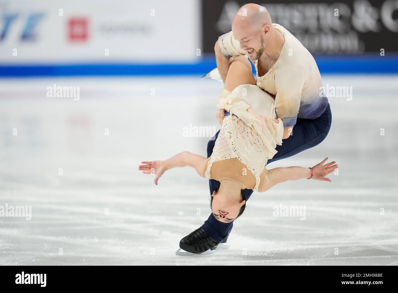 Ellie Kam and Danny O'Shea compete in the pairs short program at the U ...