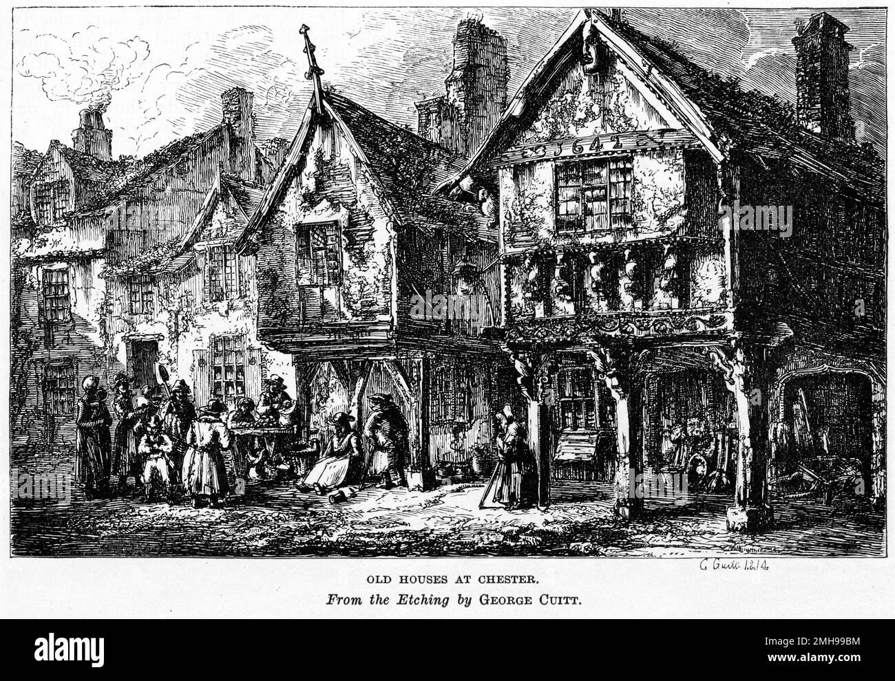 The old england houses Cut Out Stock Images & Pictures - Alamy