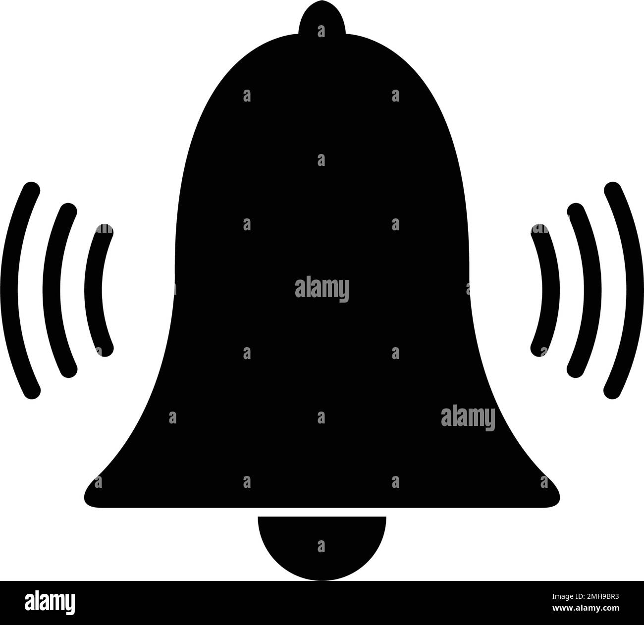 Vintage jingle bells illustration Black and White Stock Photos & Images ...