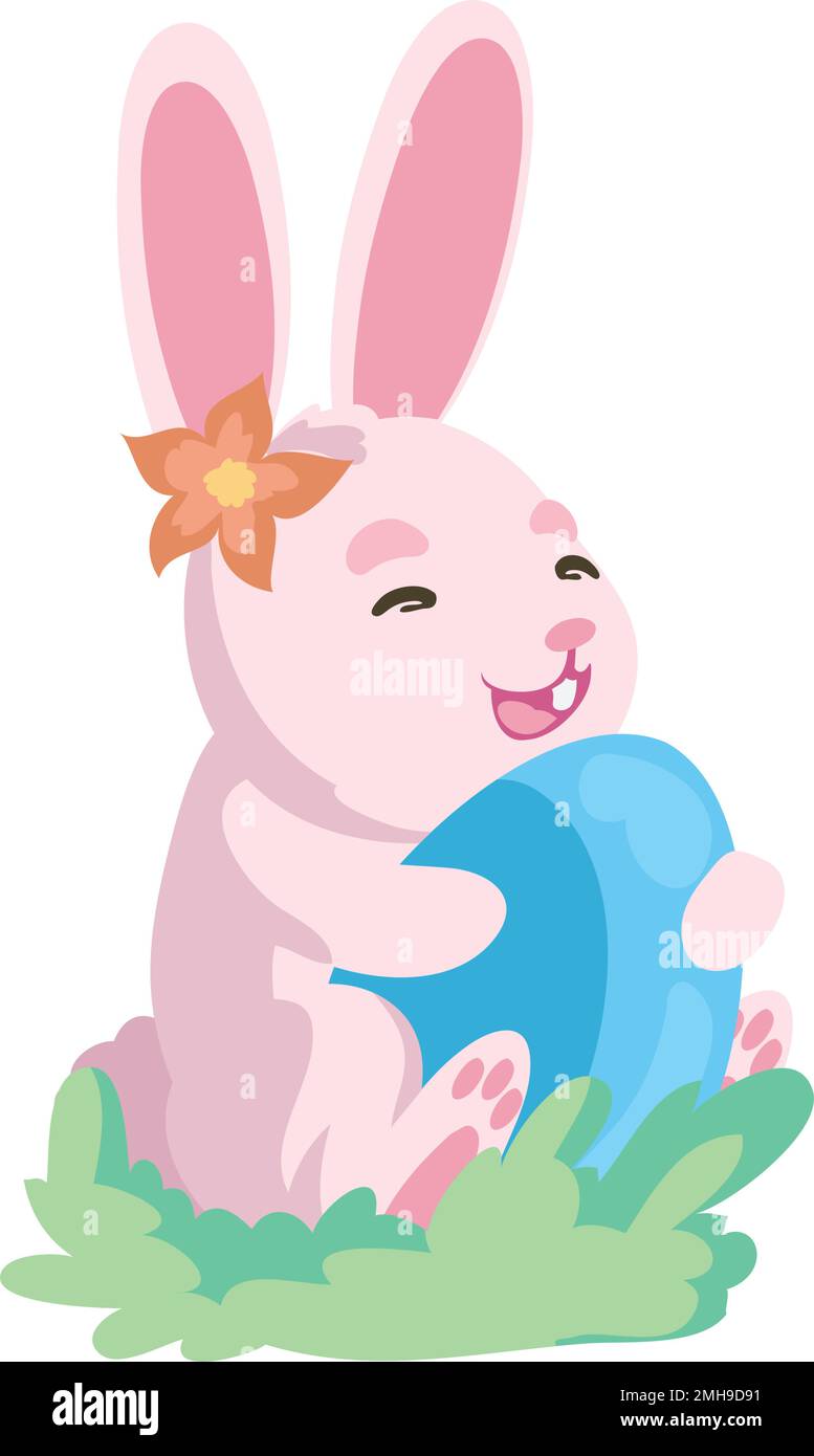 pink easter bunny Stock Vector Image & Art - Alamy