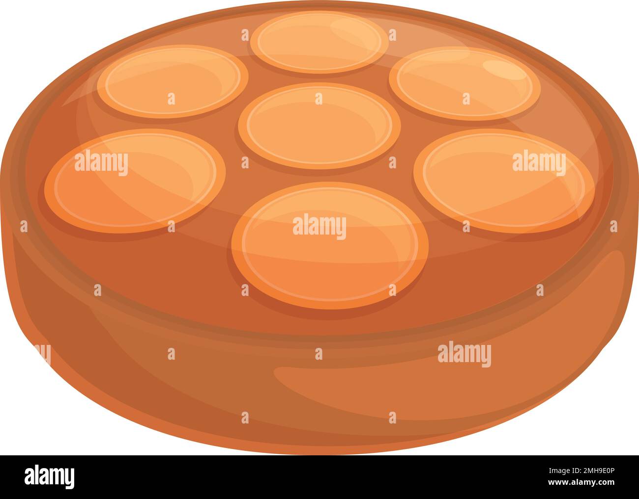 Top upside-down cake icon cartoon vector. Pineapple cooking. View sugar Stock Vector Image & Art ...