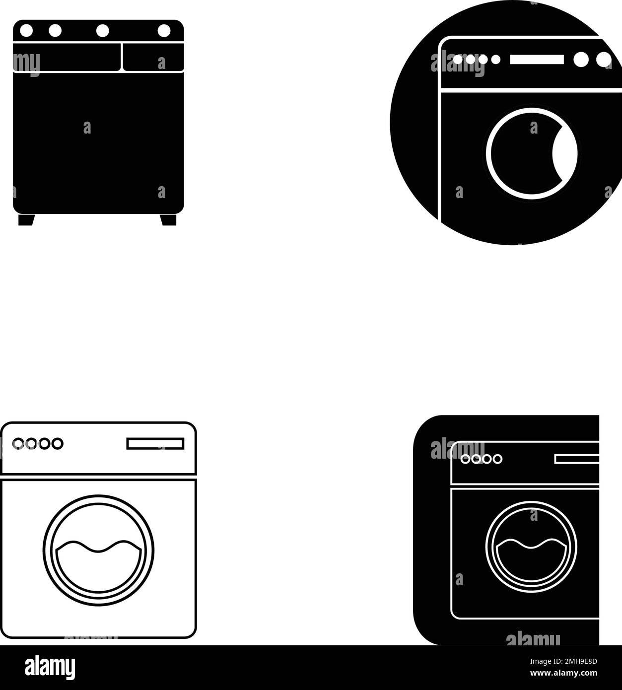 washing machine logo illustration design Stock Vector Image & Art - Alamy