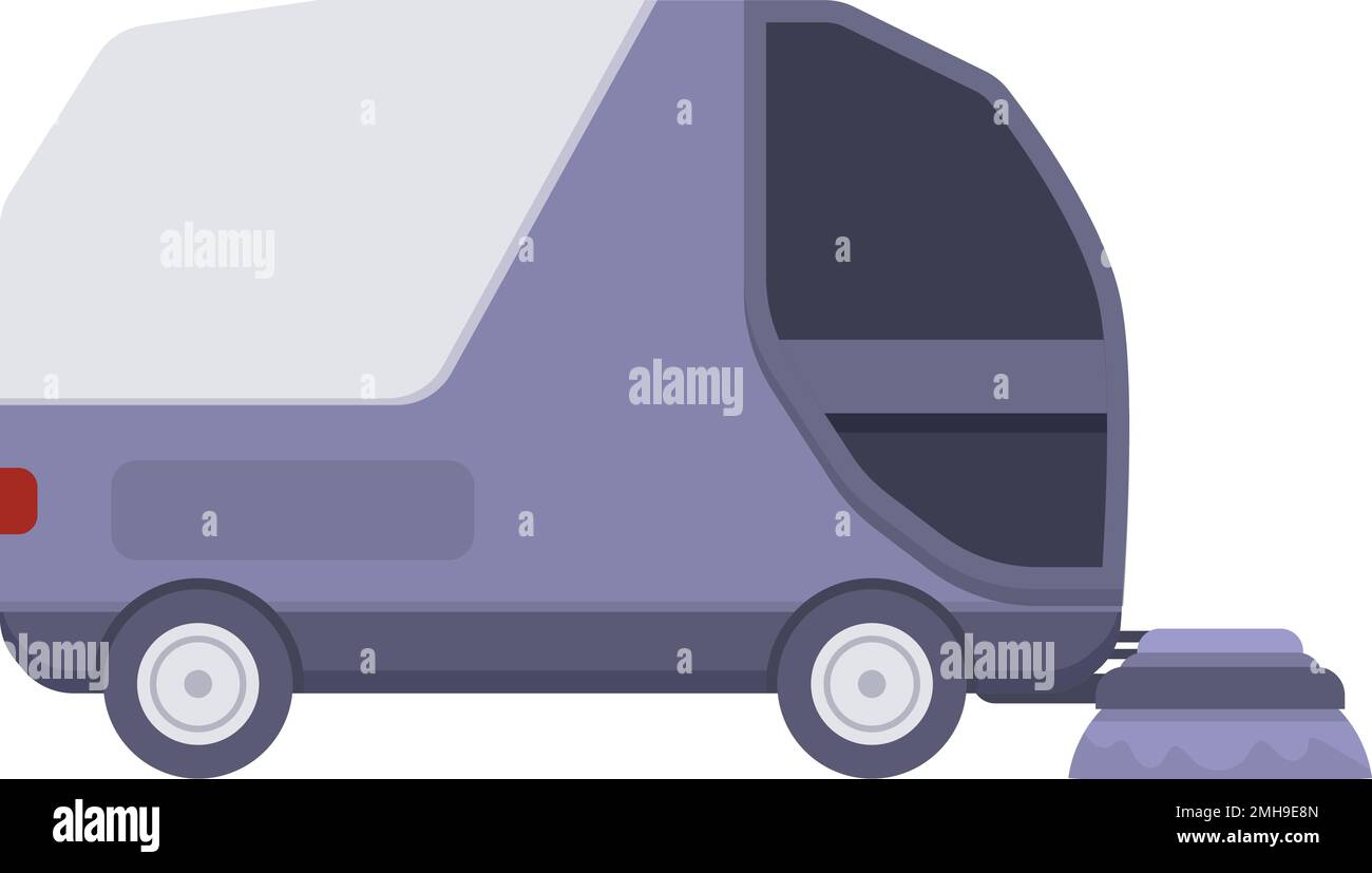 Sweeper washer icon cartoon vector. Street truck. Clean machine Stock ...