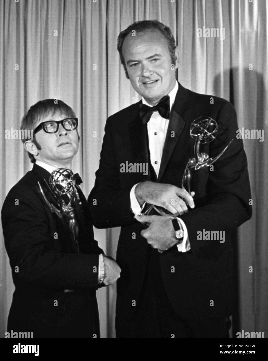 Harvey Korman, right, of "The Carol Burnett Show," and Arte Johnson, of ...