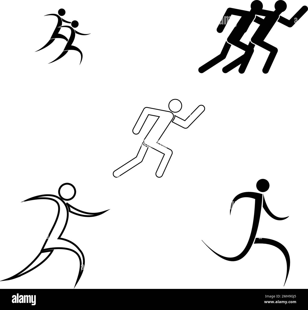 Human running vector logo template character for health Business Stock ...